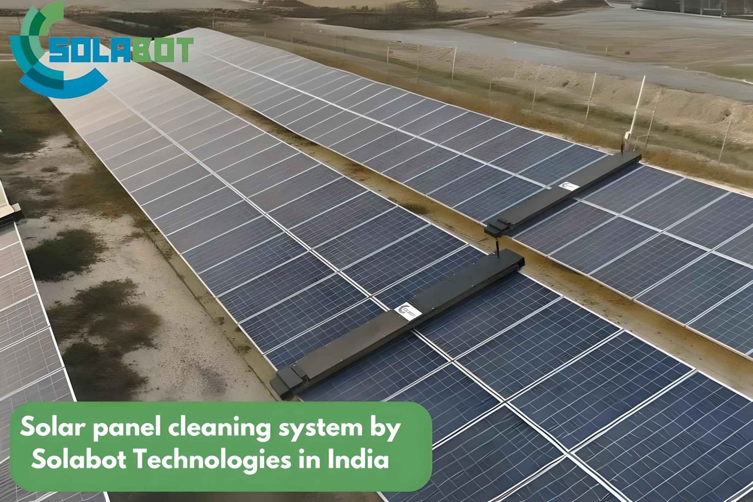 Solar panel cleaning system by Solabot Technologies