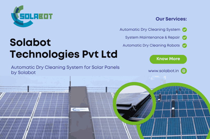 Automatic Solar Panel Dry Cleaning Systems | Solabot